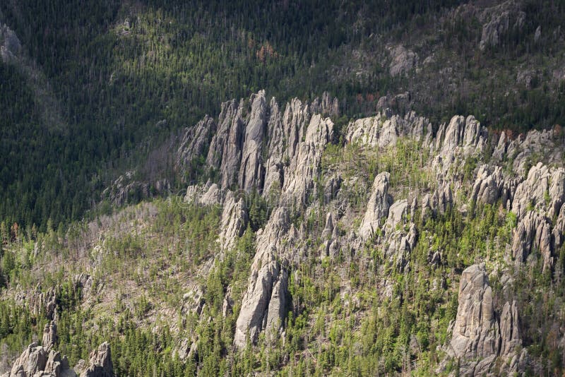 Granite Formations In South Dakota Stock Photo - Image of range, nature ...