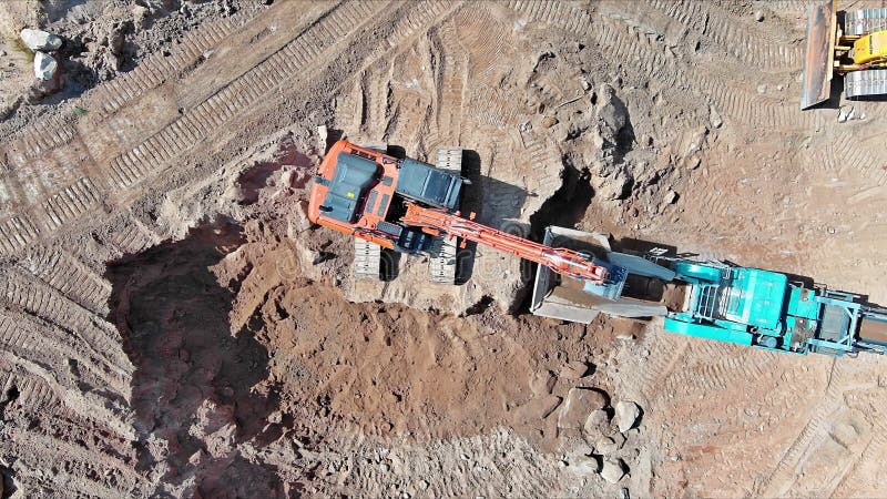 Granite Grinding Machine Using Gravel Quarrying Equipment Stock Footage ...