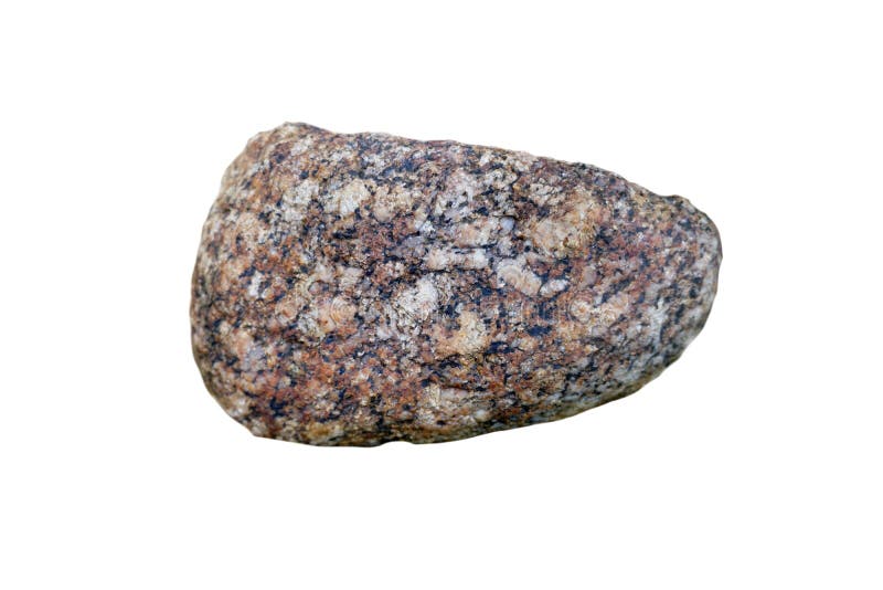 Sample of Granite Rock Stone Isolated on a White Background. Stock ...