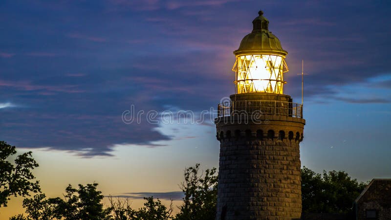 Granite lighthouse stock photo. Image of denmark, bright - 32976184