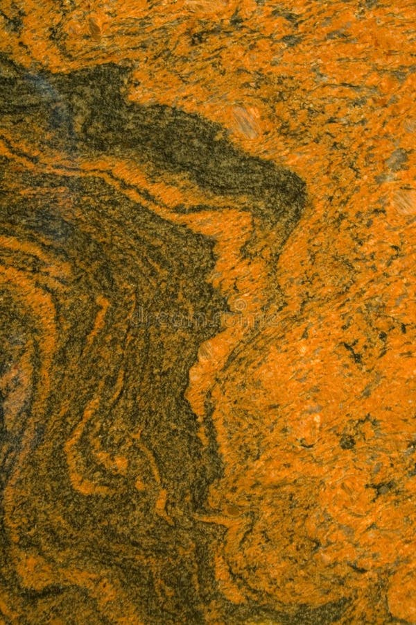 Granite of Orange Swirls stock photo. Image of structure - 14165338
