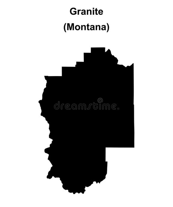 Granite outline map stock vector. Illustration of county - 357458726