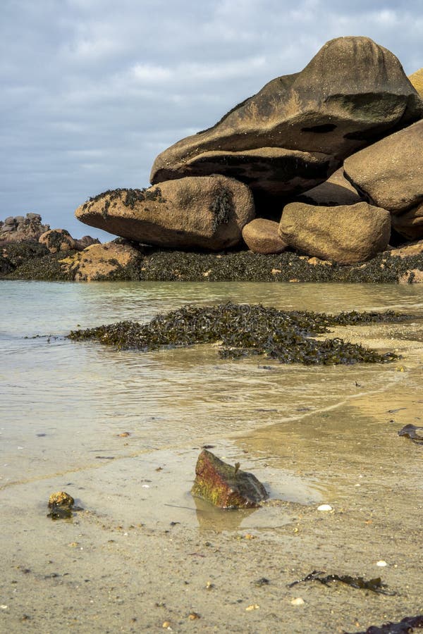 Granite stock image. Image of ocean, france, beach, bretagne - 68063659