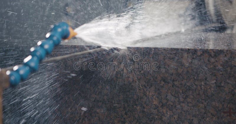 Granite Processing in Manufacturing Stock Footage - Video of plant ...