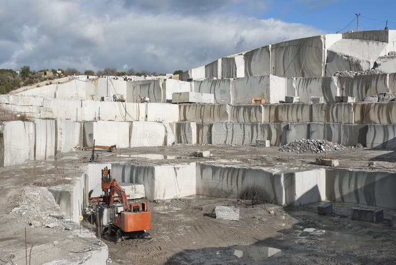 Granite quarry stock photo. Image of europe, activities - 10281406
