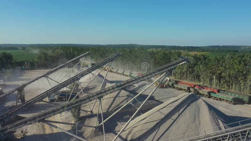 Granite Quarry. Extraction of Granite. Open Cast Mine. Stone Quarrying ...