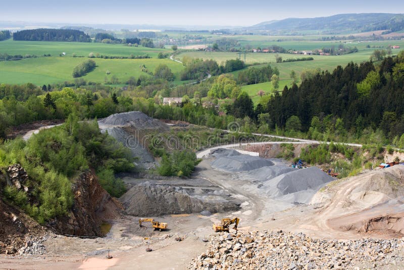 Strip Mining on a Hillside stock image. Image of mining - 1927593