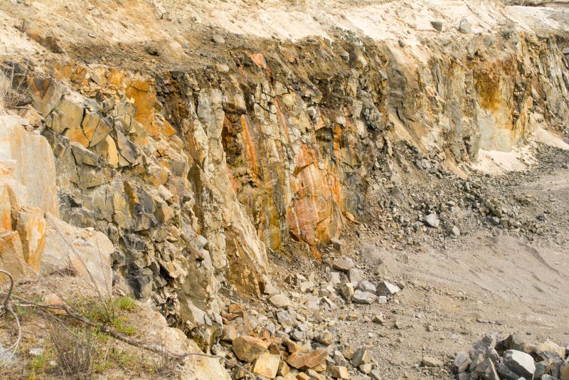 Granite quarry stock image. Image of mining, industrial - 148037919