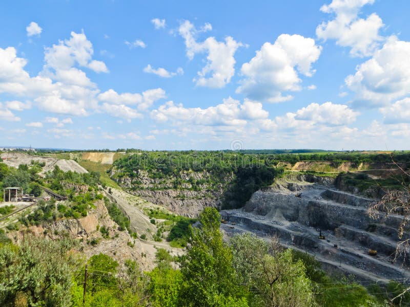 Granite quarry stock photo. Image of industrial, background - 77865244