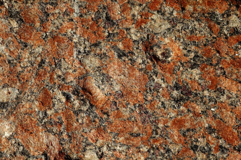 Granite Red Spotted Texture on Building Wall Close-up Stock Photo ...