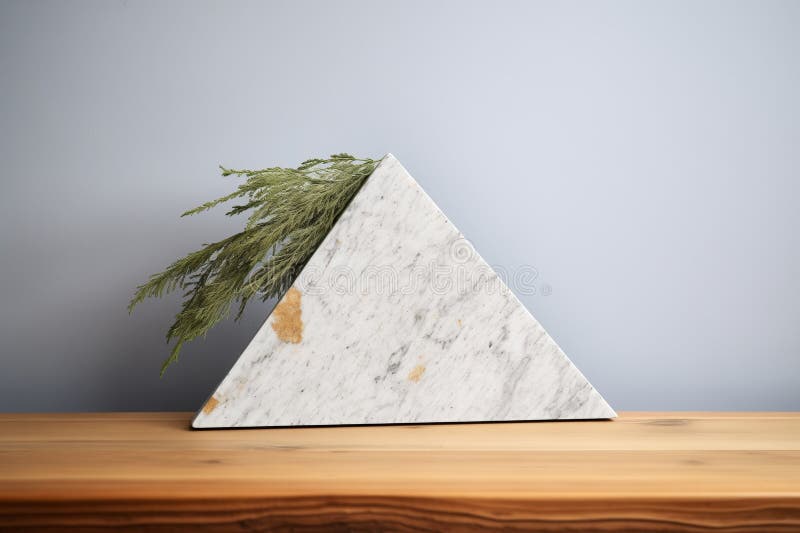 Granite Right Triangle on Stone Background Stock Image - Image of ...