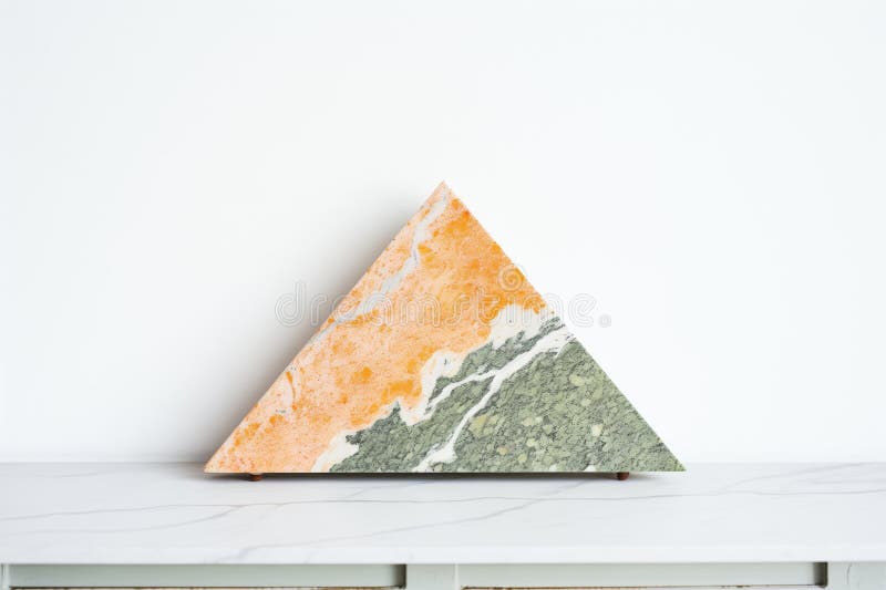 Granite Right Triangle on Stone Background Stock Image - Image of ...