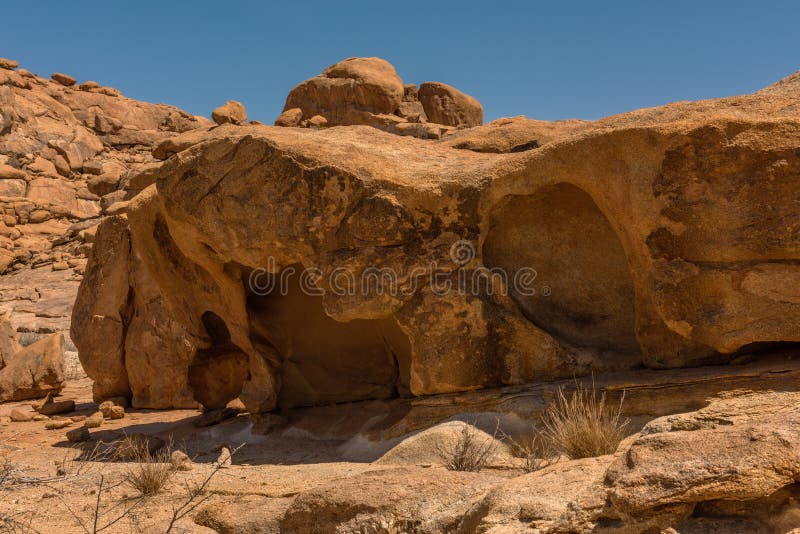 Granite Rock Formations at the Spitzkoppe in Namibia Stock Photo ...