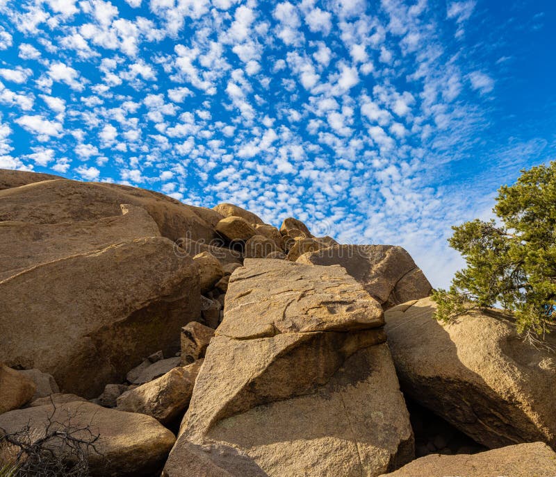 Granite Rock Formations on the Split Rock Loop Trail Stock Image ...
