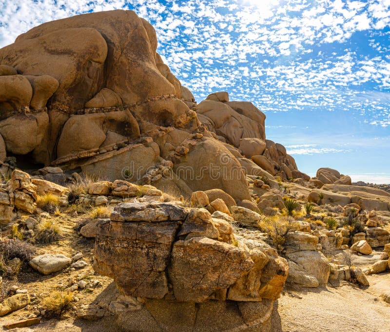 Granite Rock Formations on the Split Rock Loop Trail Stock Photo ...