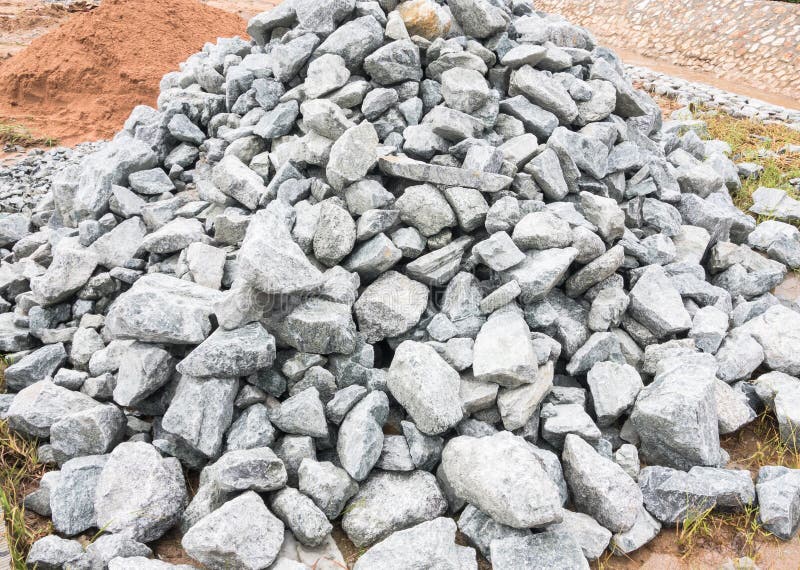 Granite Rocks for Construction Stock Photo - Image of texture, granite ...