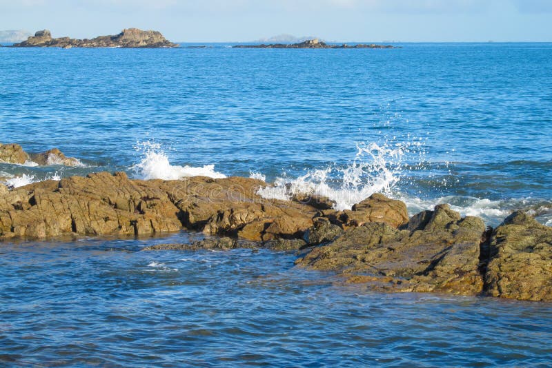 Seaside waves pebble stock photo. Image of froth, beautiful - 1879068