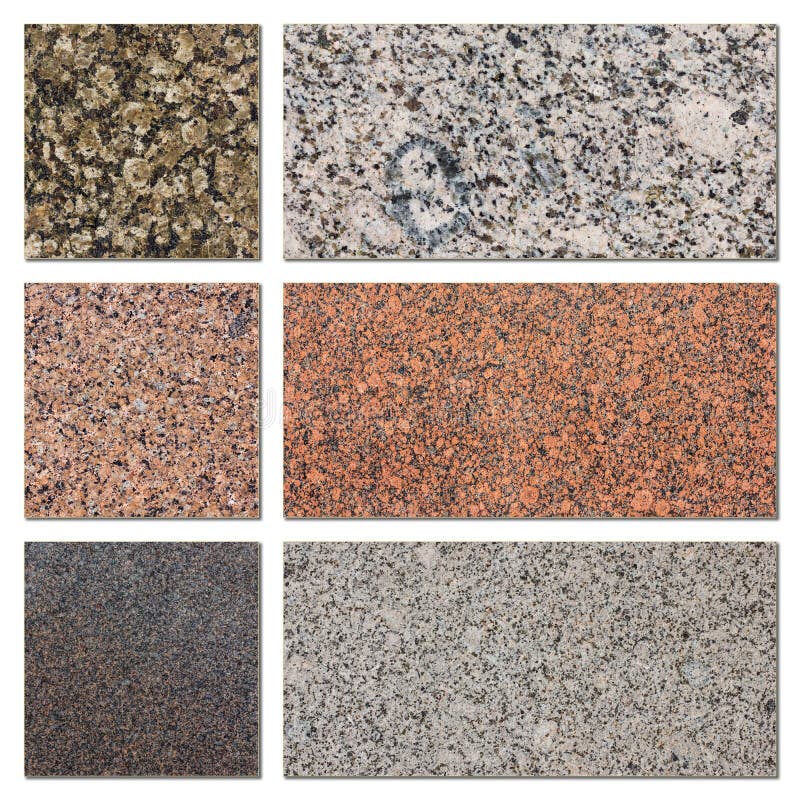 Samples of Egyptian Granite. Stock Photo - Image of square, minerals ...