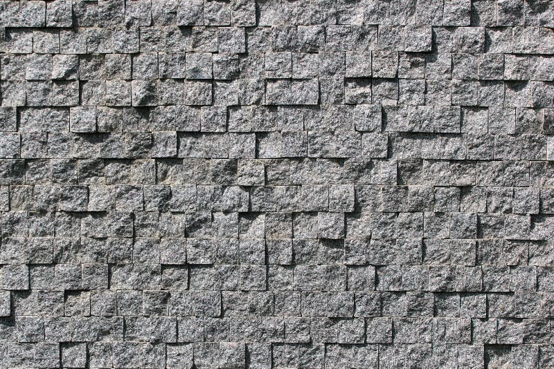 Granite Square Blocks Mosaic Wall Stock Image - Image of rock ...