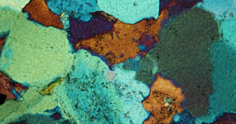 Rock-thin section granite stock photo. Image of minerals - 194436890