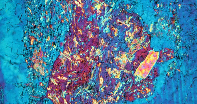 Rock-thin section granite stock photo. Image of minerals - 194436890