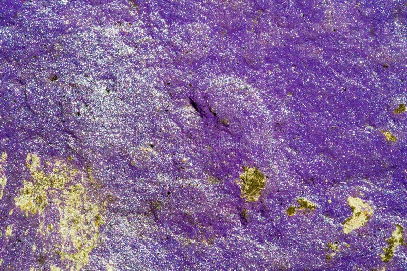 Granite Stone Painted in Blue Paint. Solid Rock Pieces or Solid Mass ...