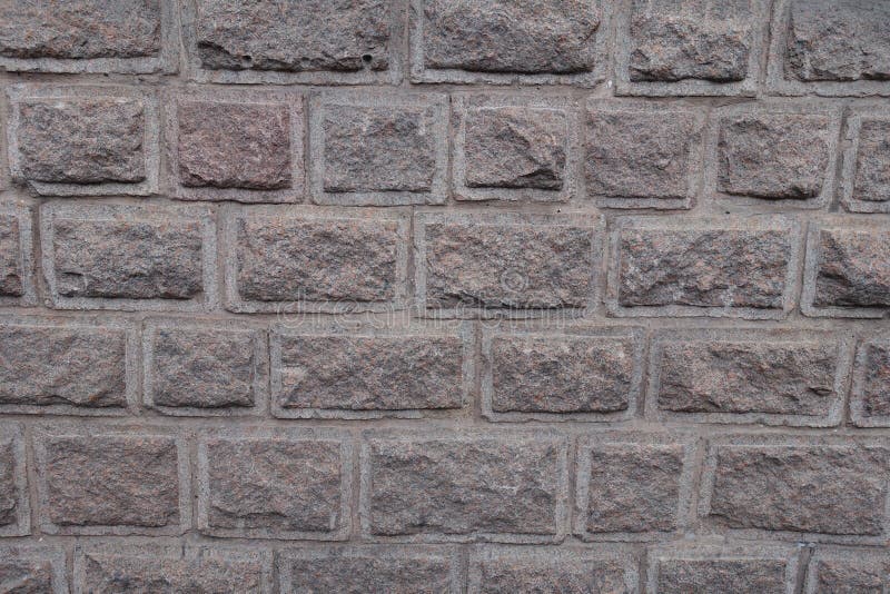 Granite Wall Made of Blocks with Rustication Stock Photo - Image of ...
