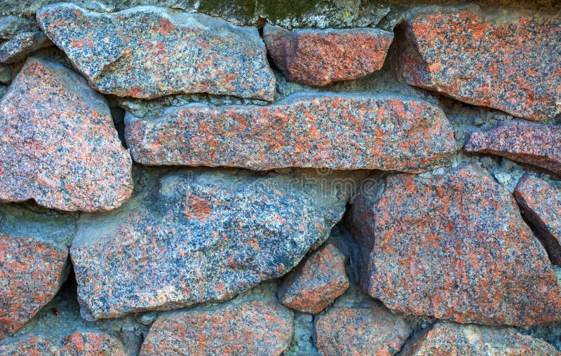 Granite Stone Wall Texture. Close Up Stock Image - Image of interior ...