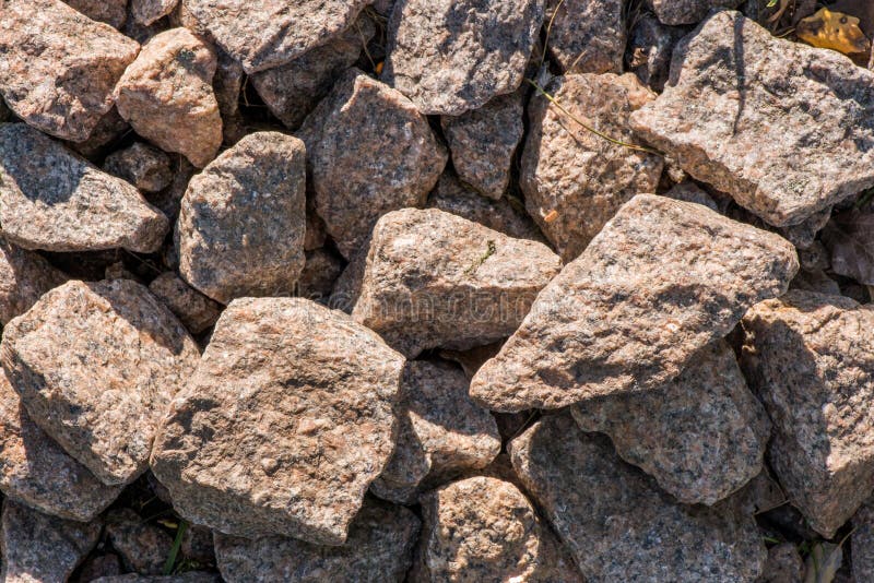 Granite Stones. Stones Close-up. Granite Gravel. Stock Image - Image of ...