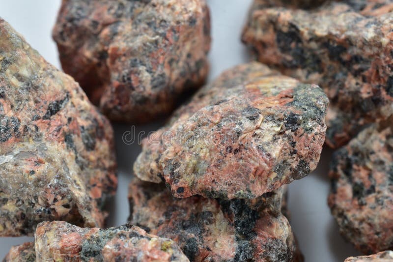 Granite stones close-up. stock photo. Image of cracked - 357438438