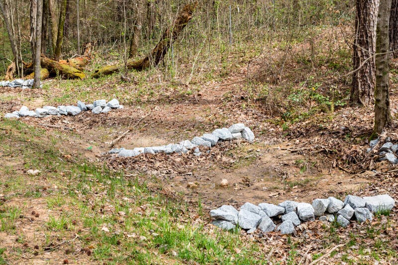 Granite Stones for Erosion Control Stock Image - Image of rock ...