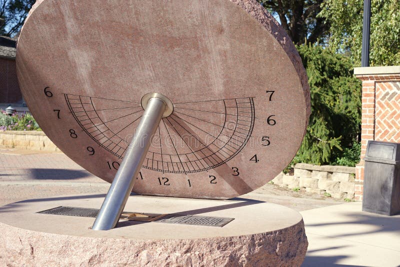 Granite Sun Dial Measures a Life Stock Photo - Image of time, lifespan ...