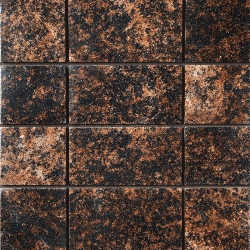 Granite Tile Surface with Dark and Light Speckles Arranged in a ...