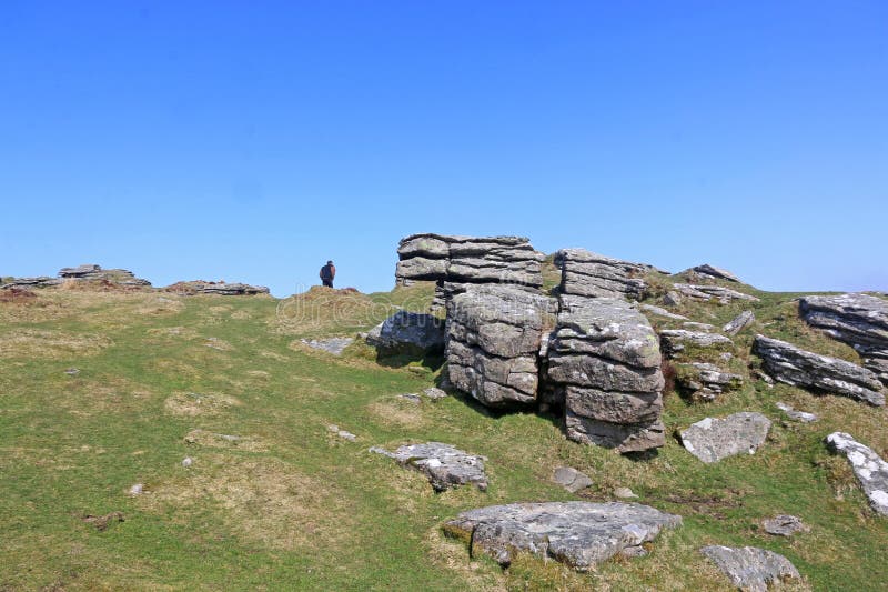 Granite Tor on Dartmoor, Devon Editorial Photo - Image of travel, hill ...
