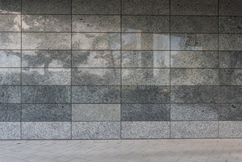 The Granite Wall of a Modern Building Stock Photo - Image of stone ...