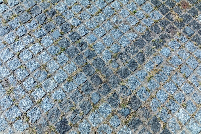 Pflasterung Pflasterte Mit Granitsteinen Stockbild - Bild von muster ...