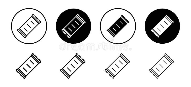 Granola Bar Icon Vector Set Collection for Web Stock Vector ...
