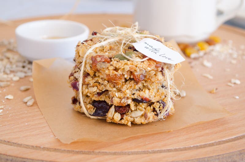 Granola cookies stock image. Image of label, dieting - 50533015