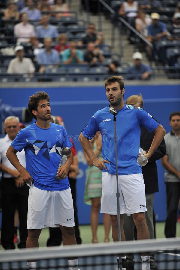 Granollers & Mark Lopes Runners Up Rogers Cup 2012 Editorial Stock ...