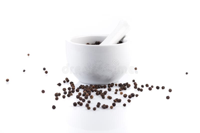 Granos De Mortero Y Almirez Imagen de archivo - Imagen de tiro, primer ...