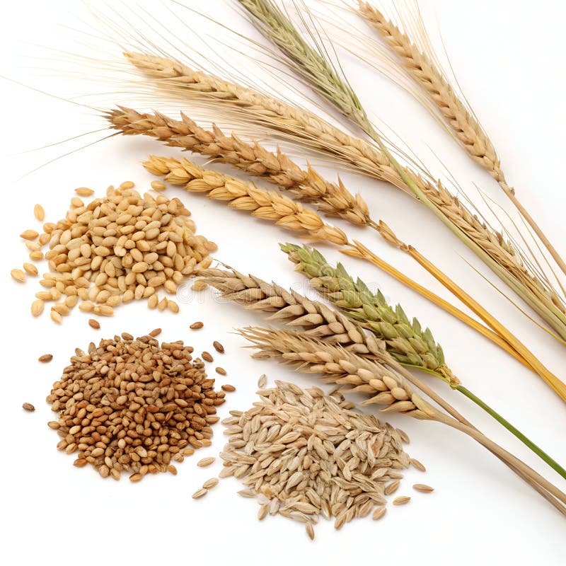 5 granos enteros stock de ilustración. Ilustración de arroz - 357558643