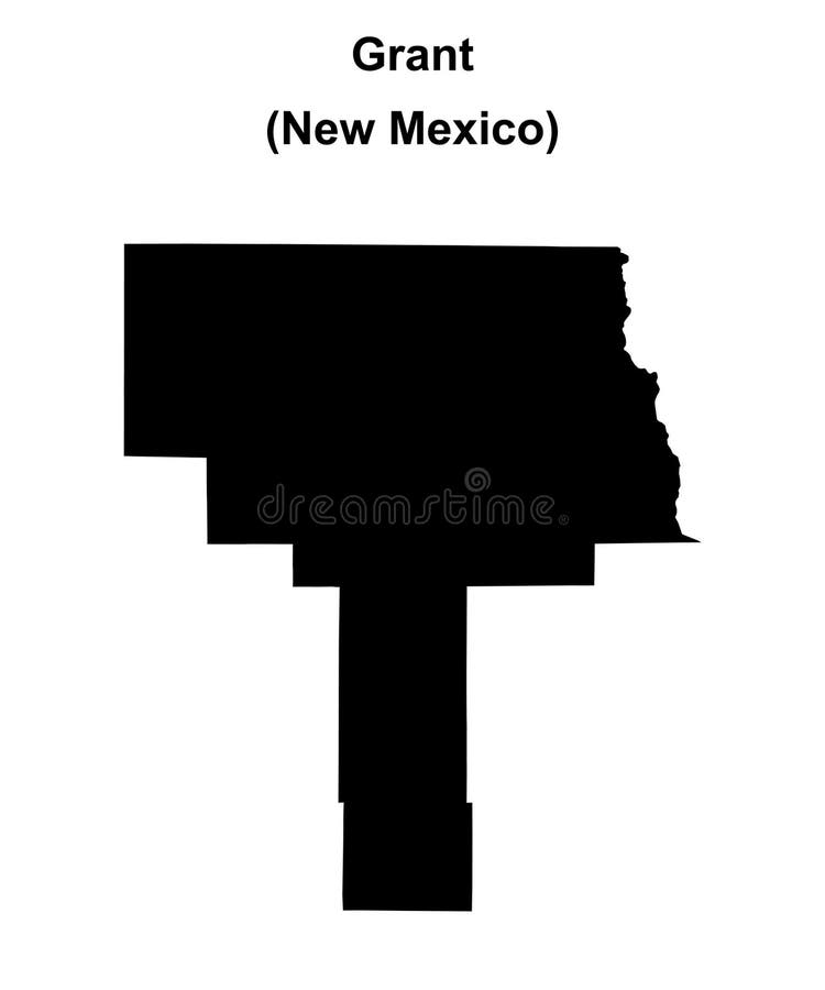 Grant outline map stock vector. Illustration of silhouette - 361727253