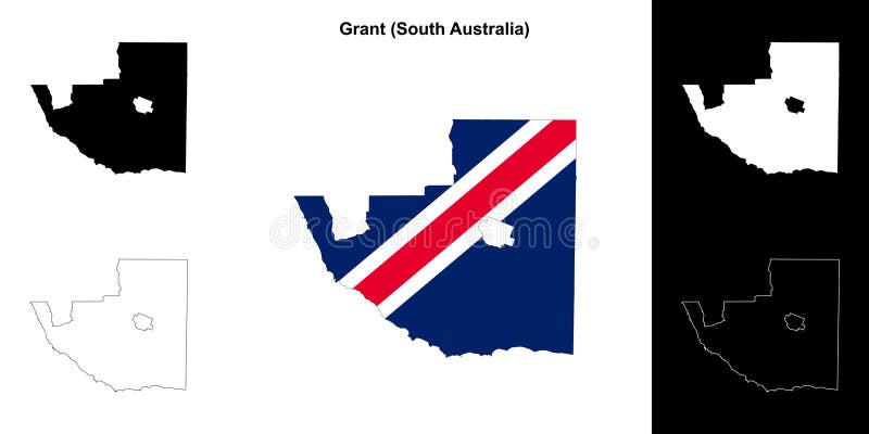 Grant outline map stock vector. Illustration of blank - 334797559