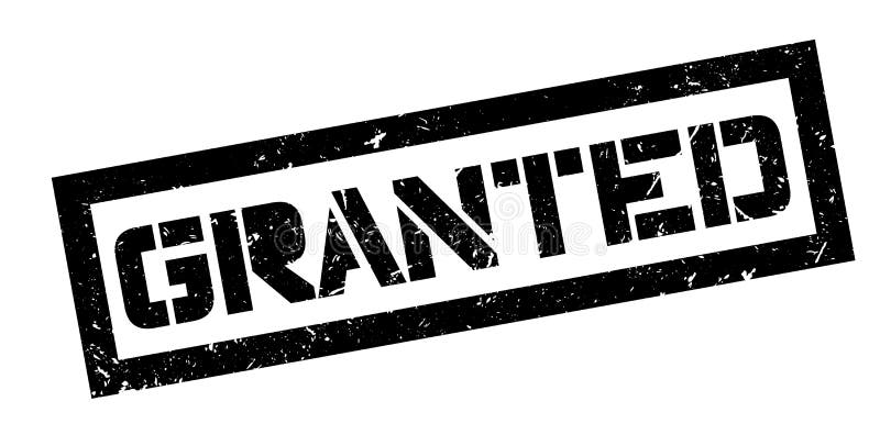 Granted rubber stamp stock vector. Illustration of authorised - 99233785