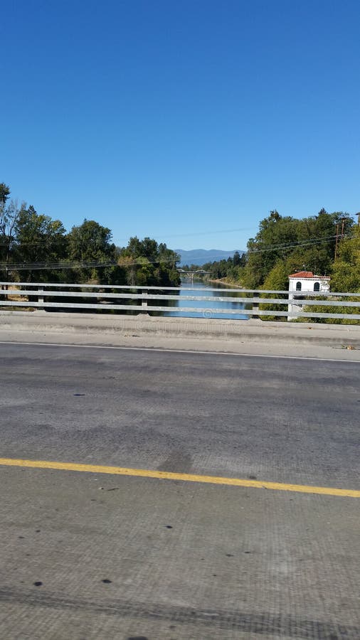 Grants Pass or. Bridge and the Rogue River Stock Image - Image of pass ...