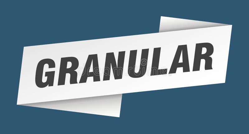 Granular Banner Template. Granular Ribbon Label Stock Vector ...