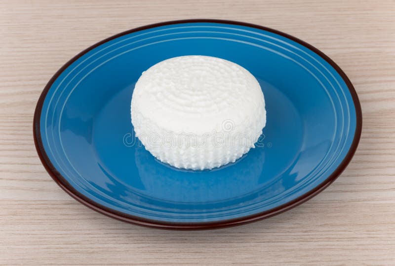 Granular Curd in Blue Glass Bowl Stock Image - Image of freshness ...