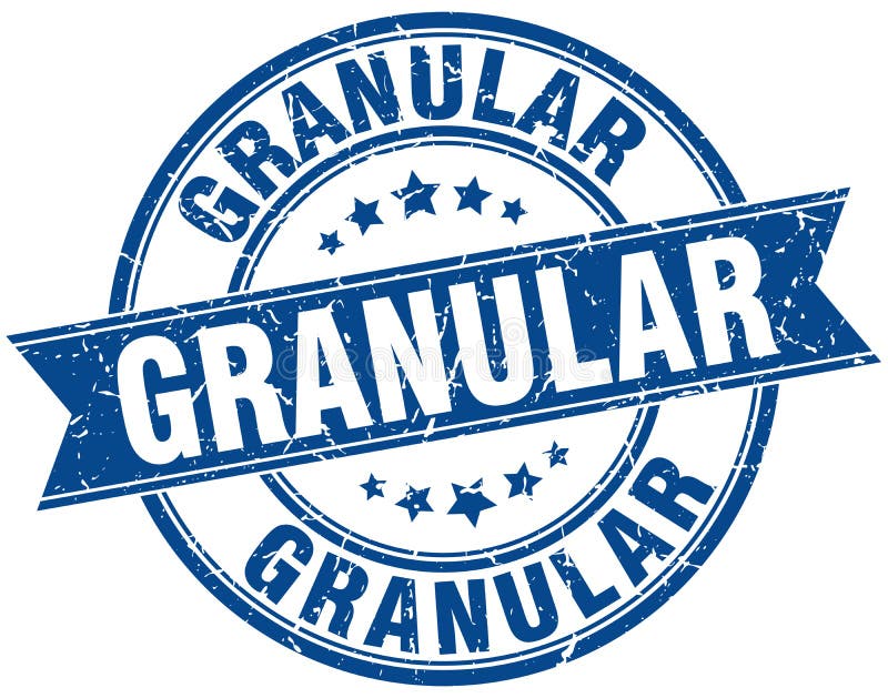 Granular Round Ribbon Stamp Stock Vector - Illustration of retro ...