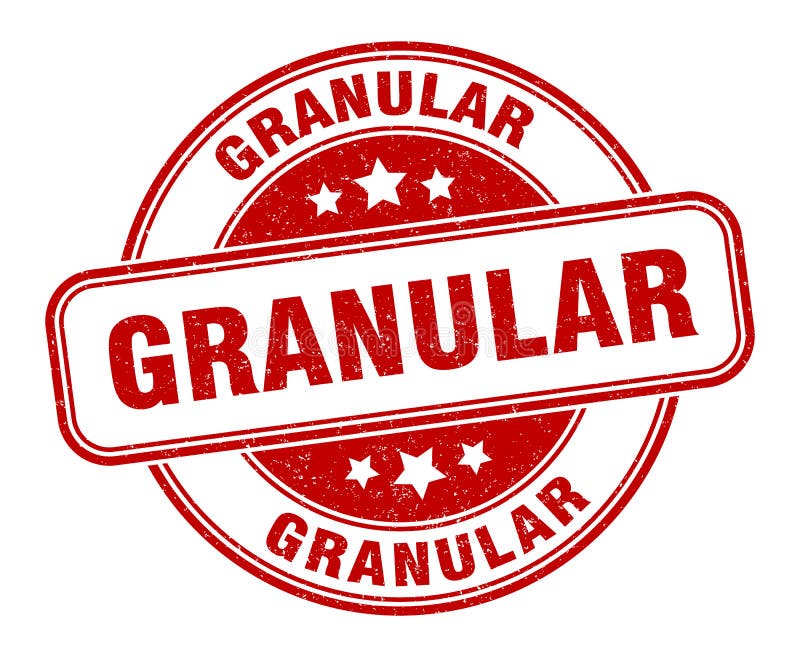 Granular Stamp. Granular Round Grunge Sign Stock Vector - Illustration ...