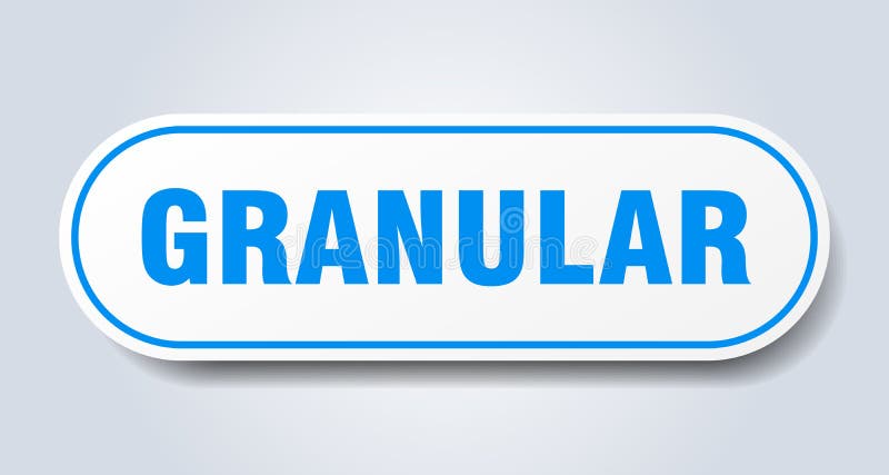 Granular Sticker. Granular Sign Set Stock Vector - Illustration of ...